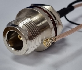 N type panel to JACK Bulkhead Female Straight to U.FL Coax Cable